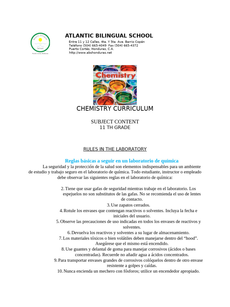 Rules in The Lab | PDF | Laboratorios | Solvente