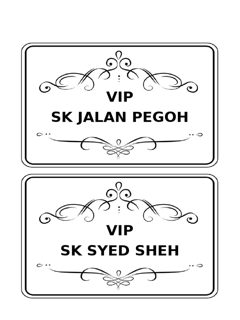 VIP TAGING MEJA | PDF