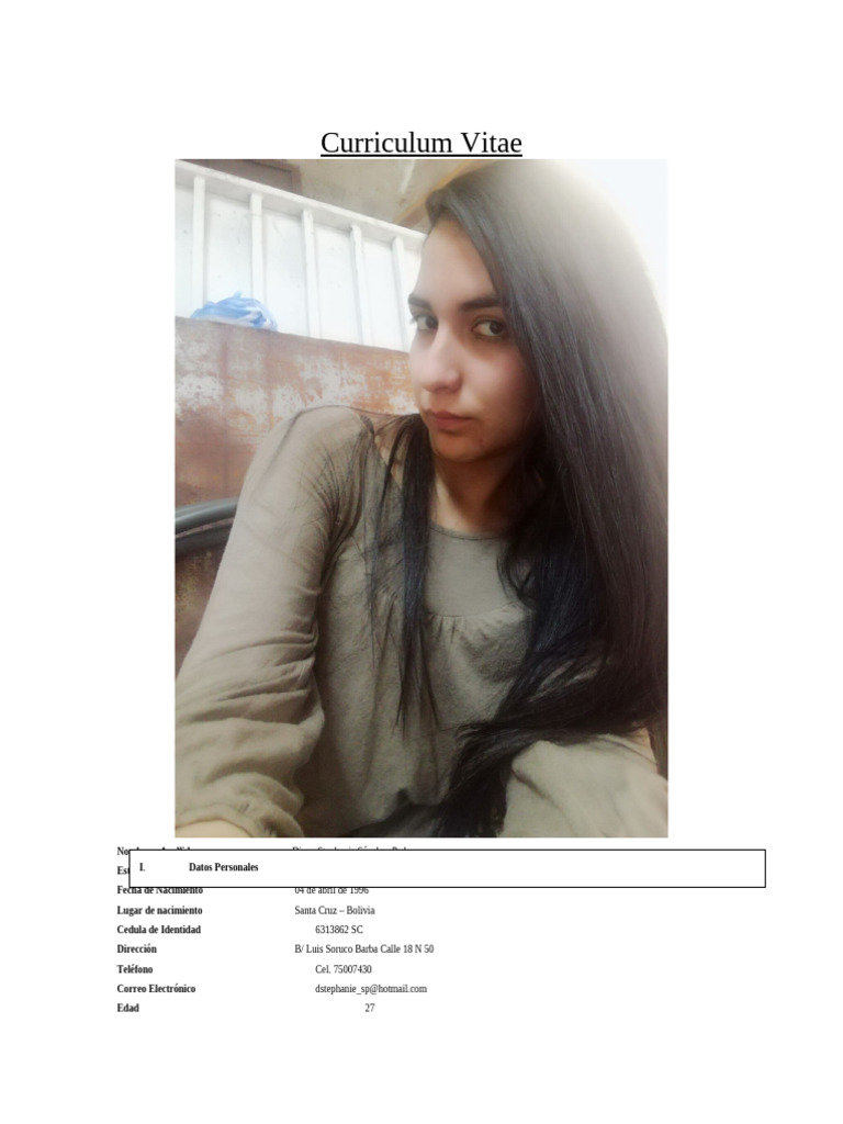 Curriculum Vitae DIANA-1 | PDF