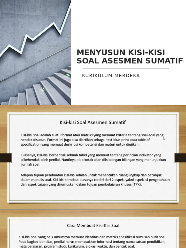 Menyusun Kisi-Kisi Soal Asesmen Sumatif | PDF