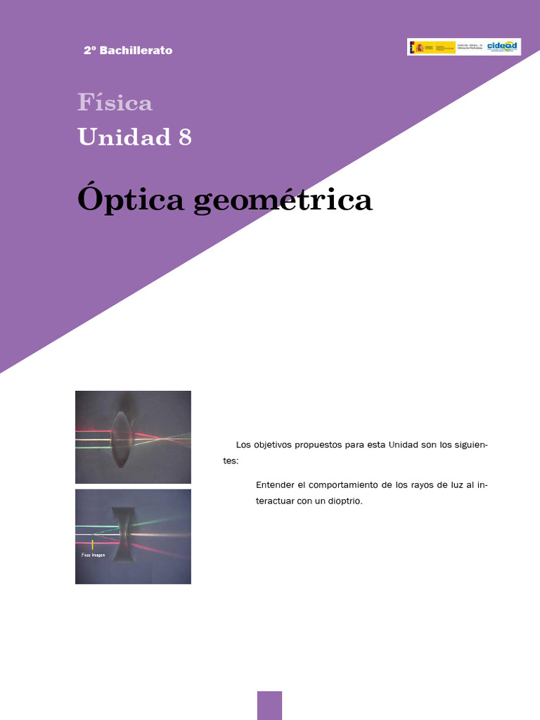 Óptica Geométrica: Reflexión y Refracción | PDF | Óptica | Refracción