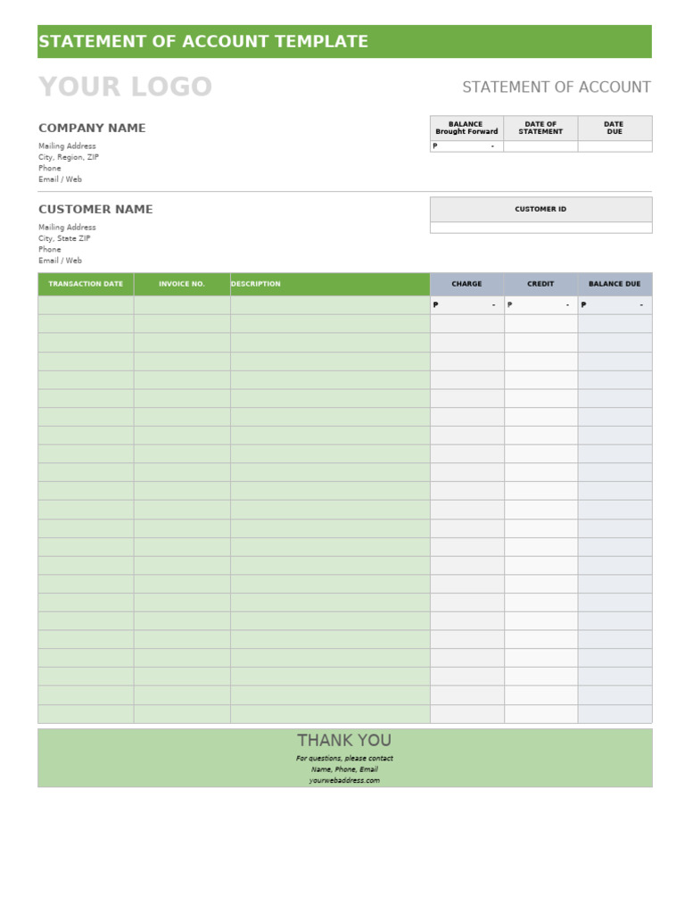 Statement of Account | PDF