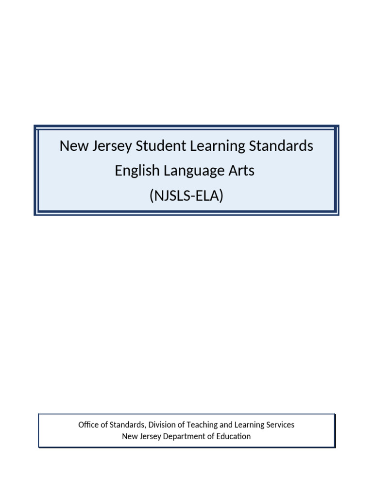 2023_NJSLS_ELA | PDF | Syllable | Phonics