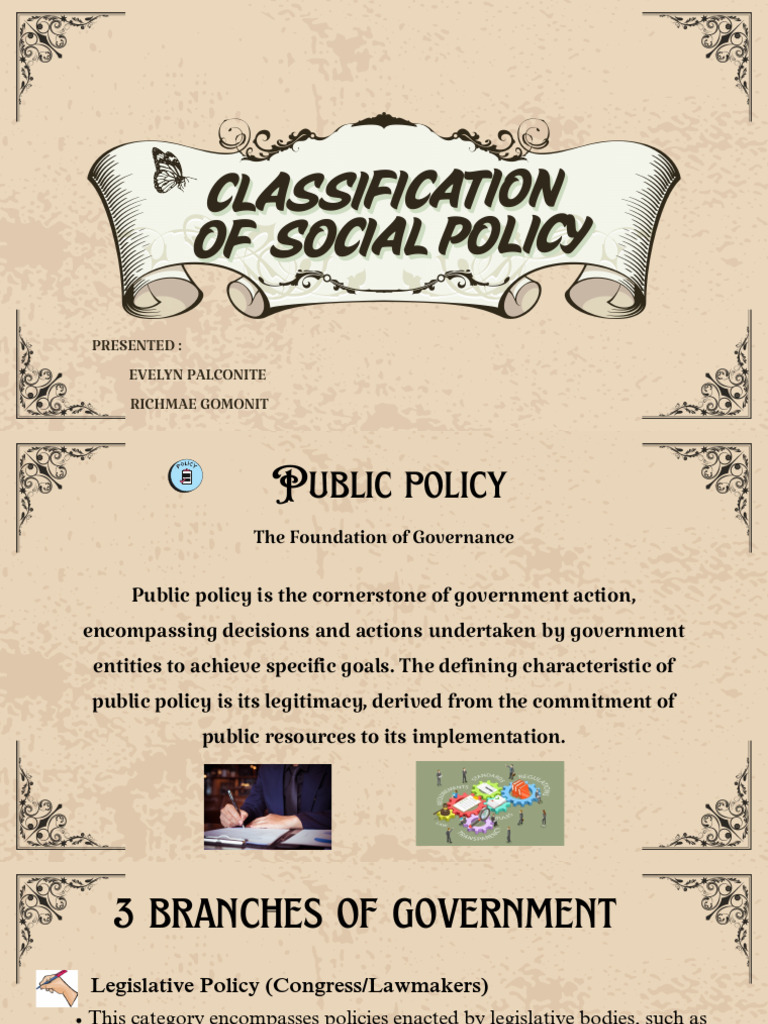 Classification of Social Policy Types | PDF | Policy | Governance