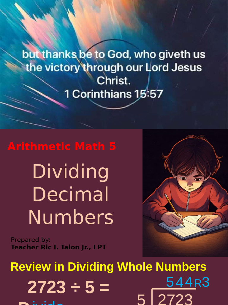 Dividing Decimal Numbers Guide | PDF | Division (Mathematics ...