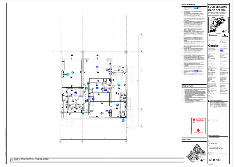 C9.I1.103_ PLANTA CONSTRUCTIVA - PENT HOUSE, NIVEL 02 - DER Rev.5 markup | PDF