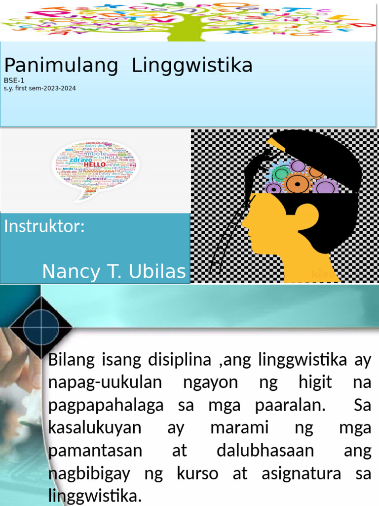 Panimulang Linggwistika 2024 | PDF