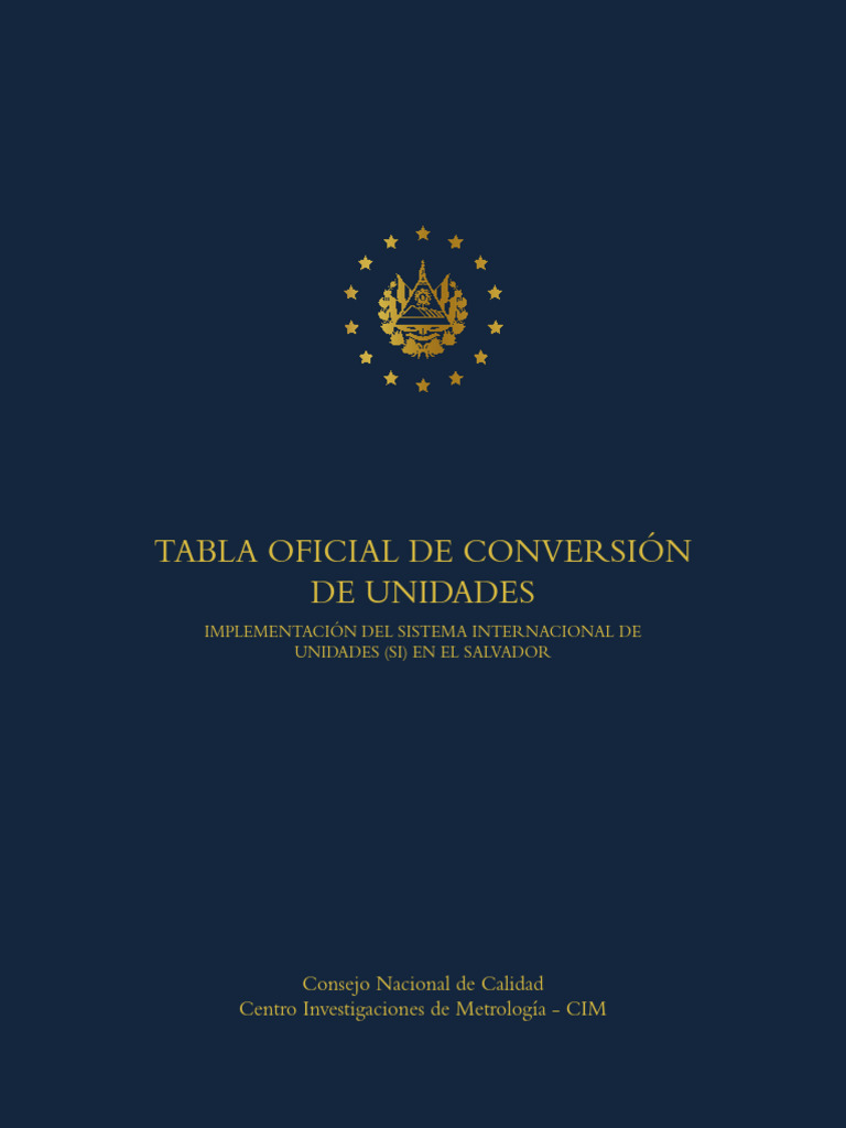 Tabla de Unidades de Medidas | PDF | Pascal (Unidad) | Metrología