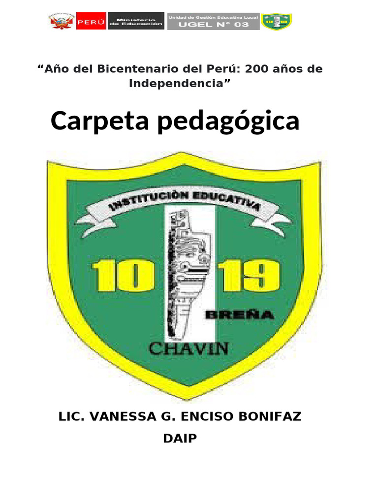 Carpeta Pedagógica Aip | PDF | Enseñando | Videotelefonía