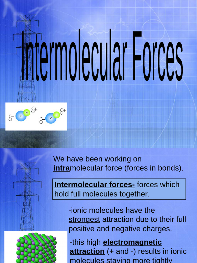 Intermolecular Forces | PDF