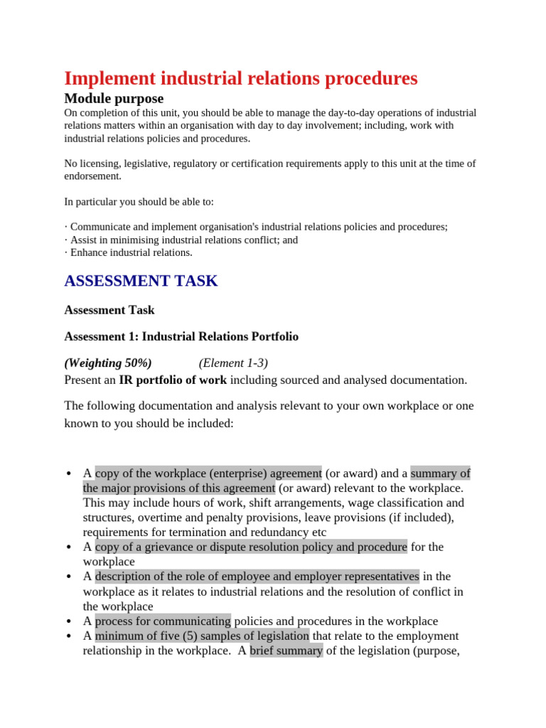 Industrial Relations Management Guide | PDF | Employment | Mediation