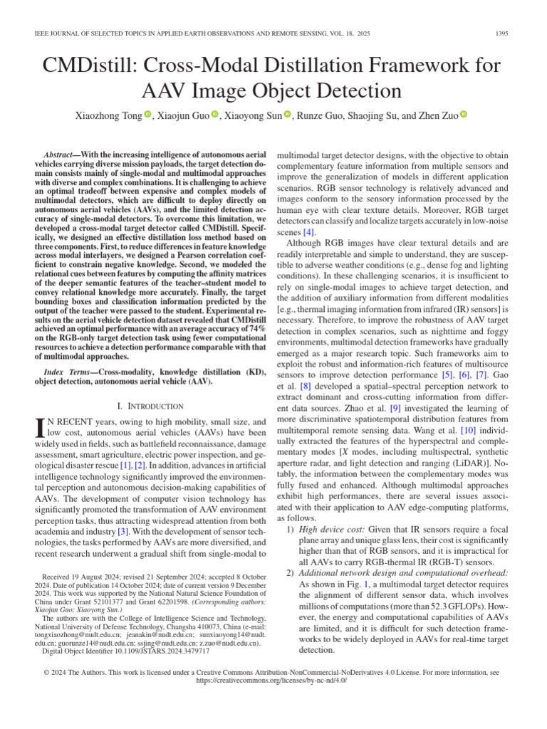 CMDistill_Cross-Modal_Distillation_Framework_for_AAV_Image_Object_Detection | PDF | Information ...