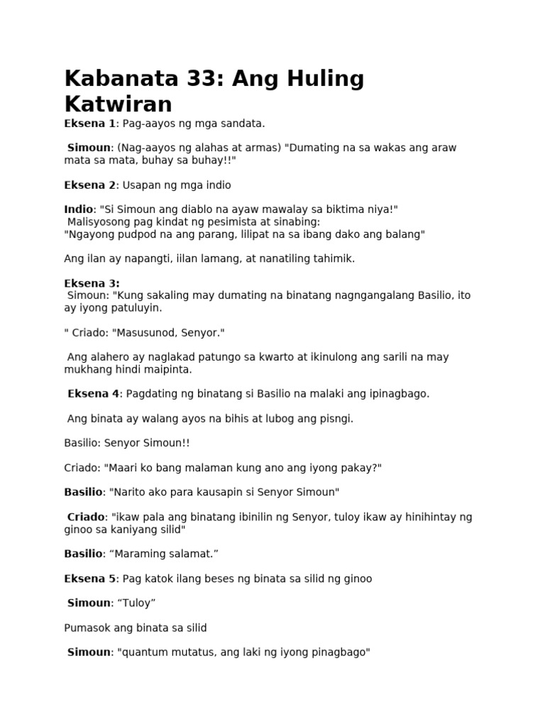 Kabanata-33 | PDF