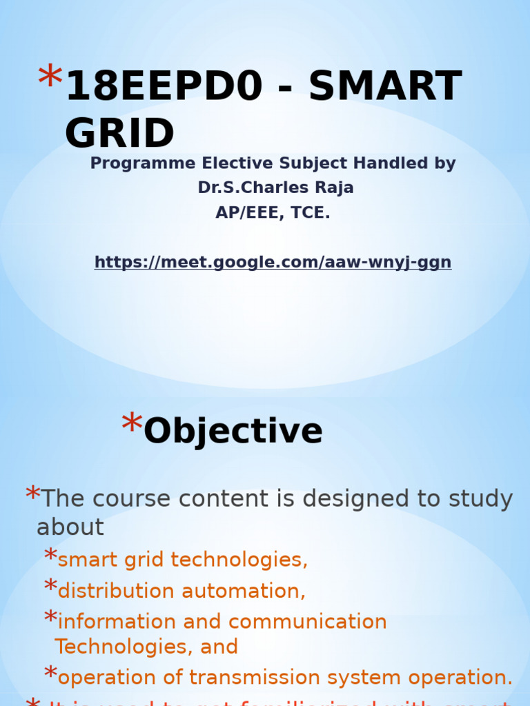 CHAP-1 | PDF | Smart Grid | Electrical Grid