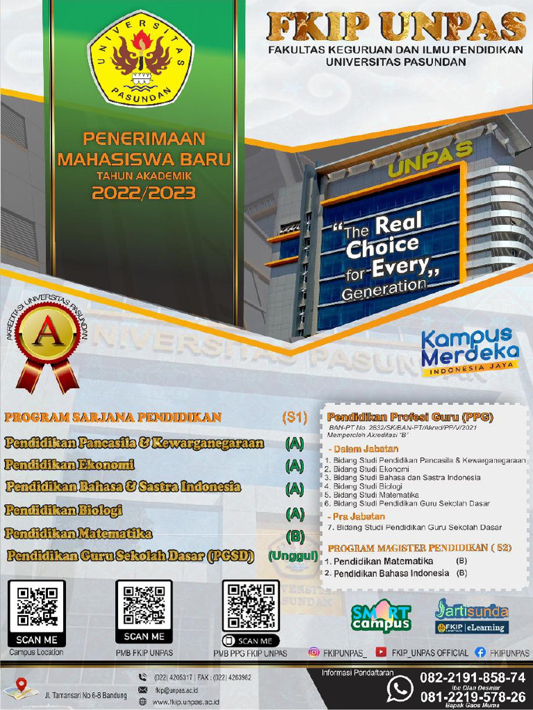 Brosur Fkip Unpas 2022-2023 | PDF