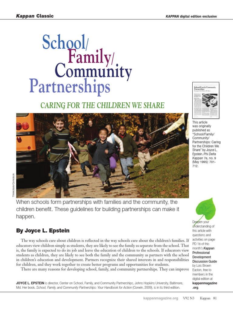 Building School-Family Partnerships | PDF | Schools | Teachers