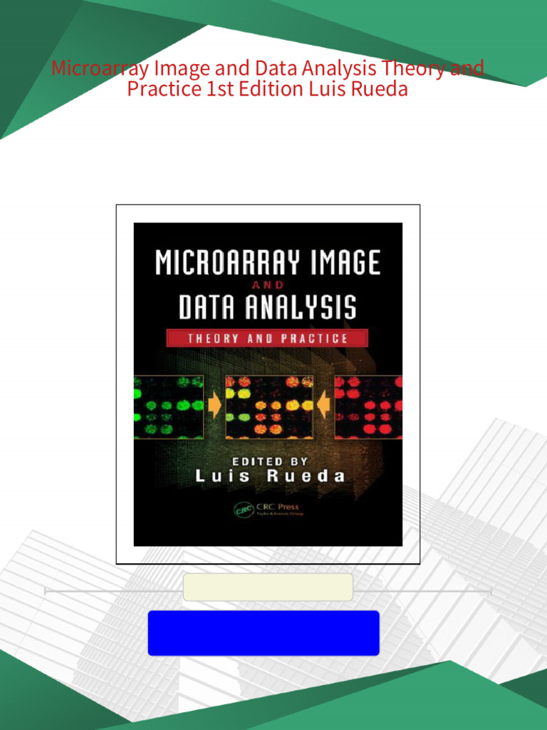 Microarray Image and Data Analysis Theory and Practice 1st Edition Luis Rueda - Discover the ...