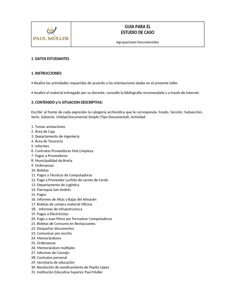 Agrupaciones-Documentales PRACTICA | PDF