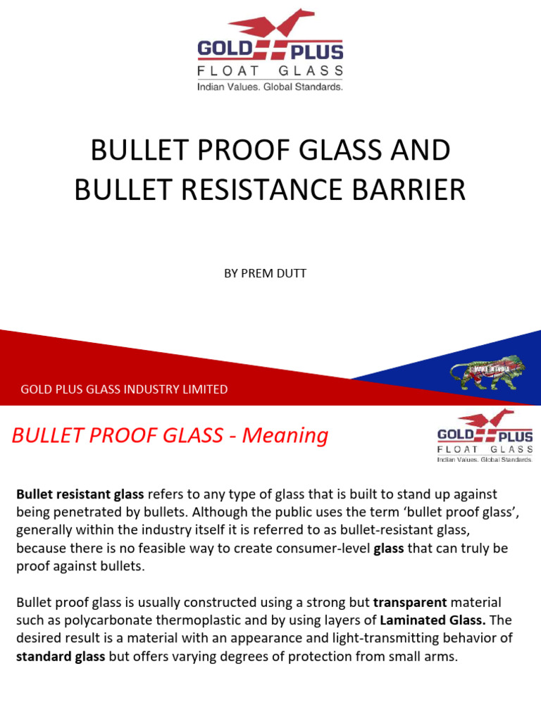 Bullet Proof Glass and Bullet Resistant Barriers | PDF | Amorphous ...