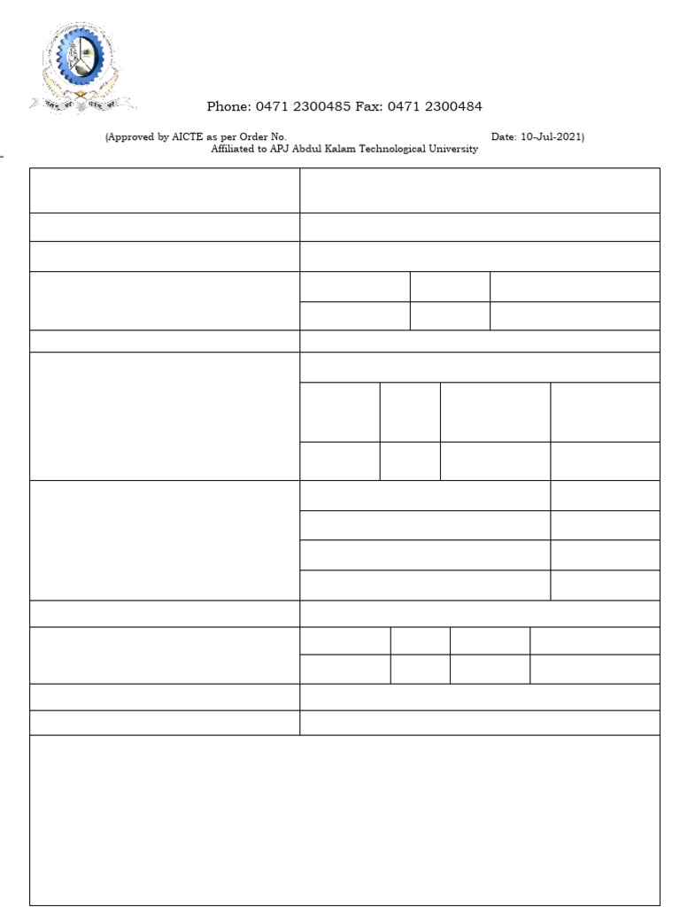 Condonation of Attendance Application | PDF