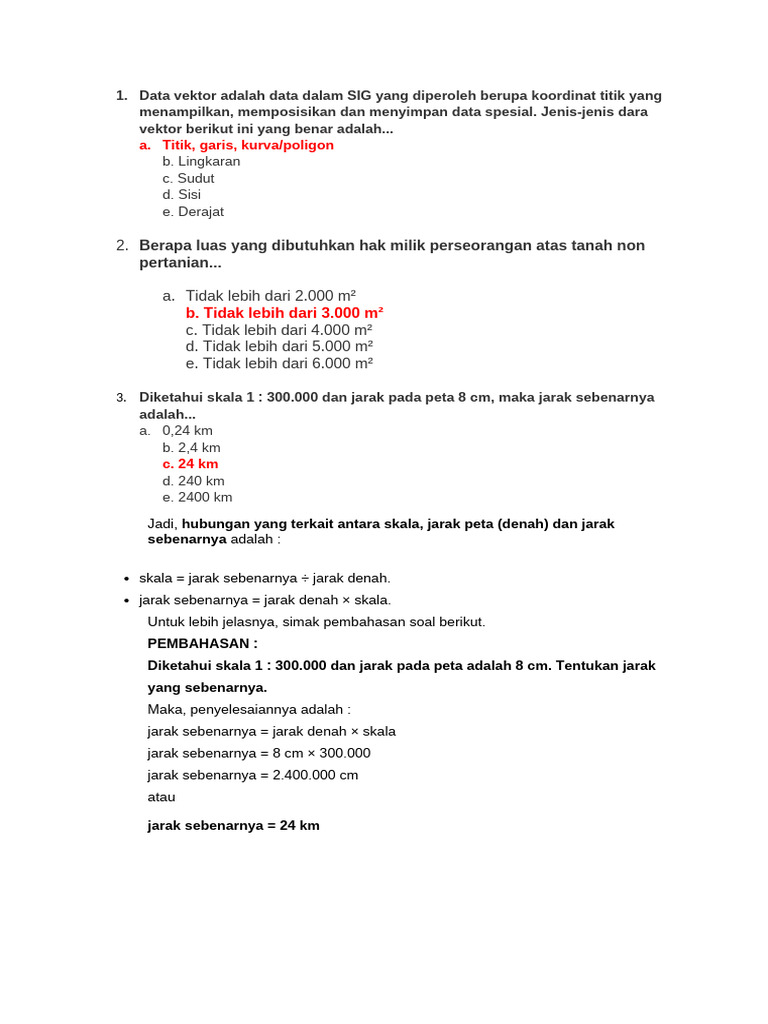Data Vektor Adalah Data Dalam SIG Yang Diperoleh Berupa Koordinat Titik ...