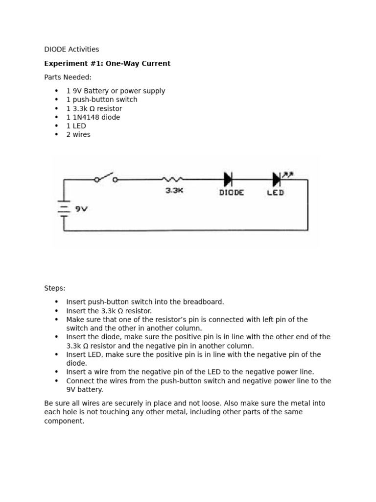 DIODE Activities | PDF