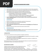 Synthesis of Aspirin (Lab Report) | PDF | Aspirin | Crystallization
