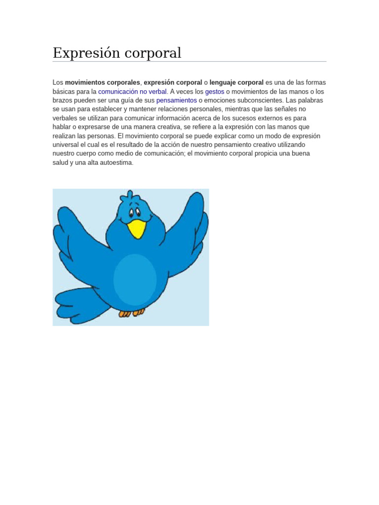 Expresión Corporal | PDF