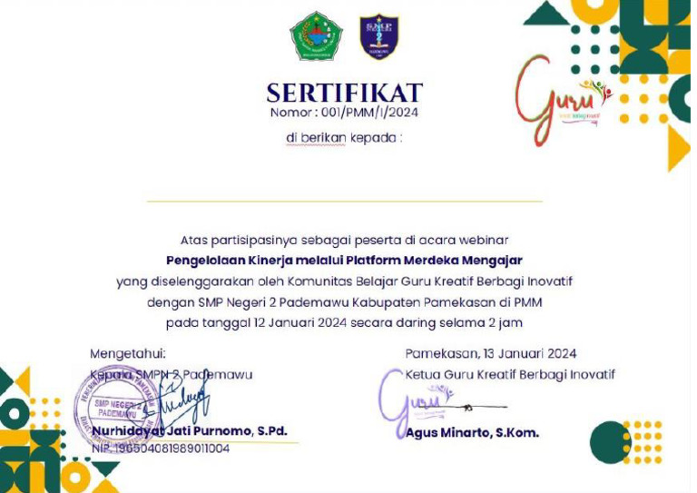 Juriah, SE Sertifikat 7 | PDF