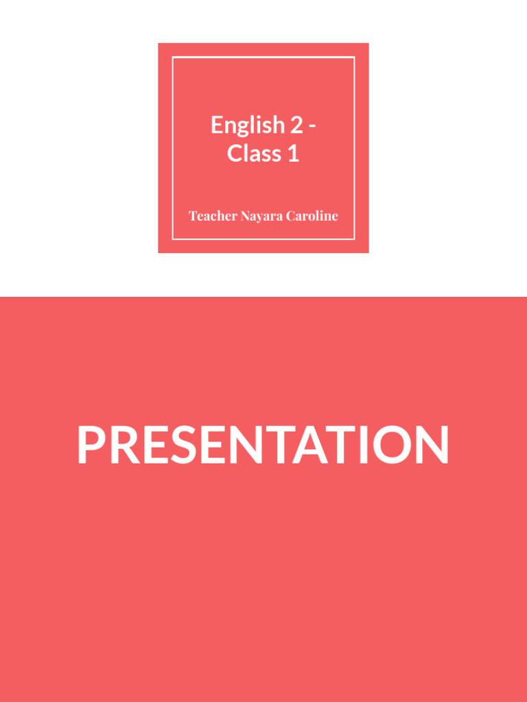 English2 Tues Thurs17 40 Class1 | PDF