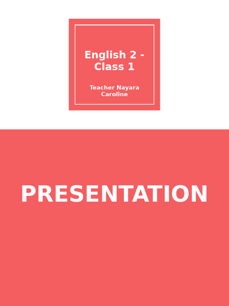 English2 Tues Thurs17 40 Class1 | PDF