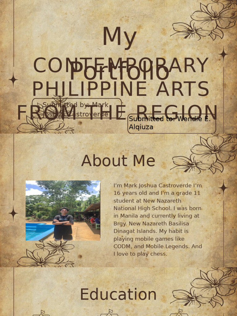 Mark Joshua - Portfolio in Cpar | PDF