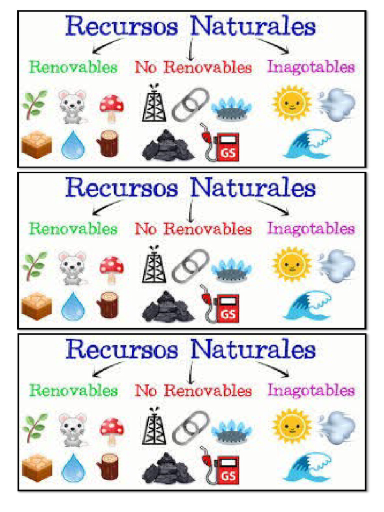 Ejemplo de Recursos Naturales Renobables y No Renobables | PDF