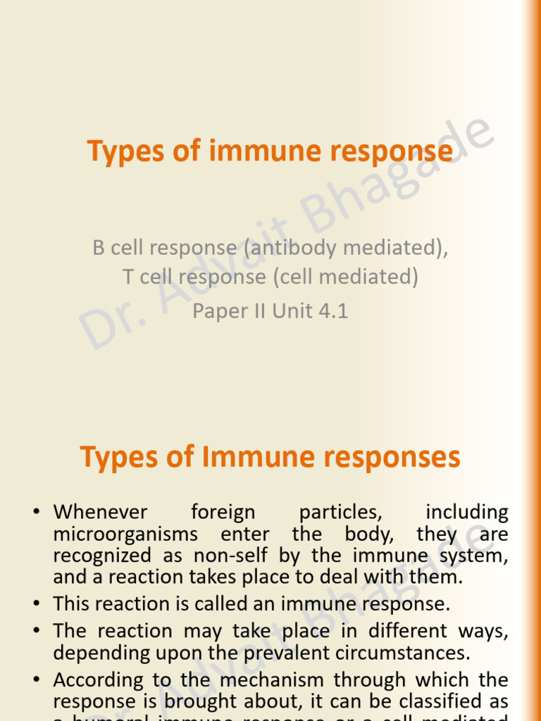 Immune Response Types Explained | PDF | Cytotoxic T Cell | Antibody