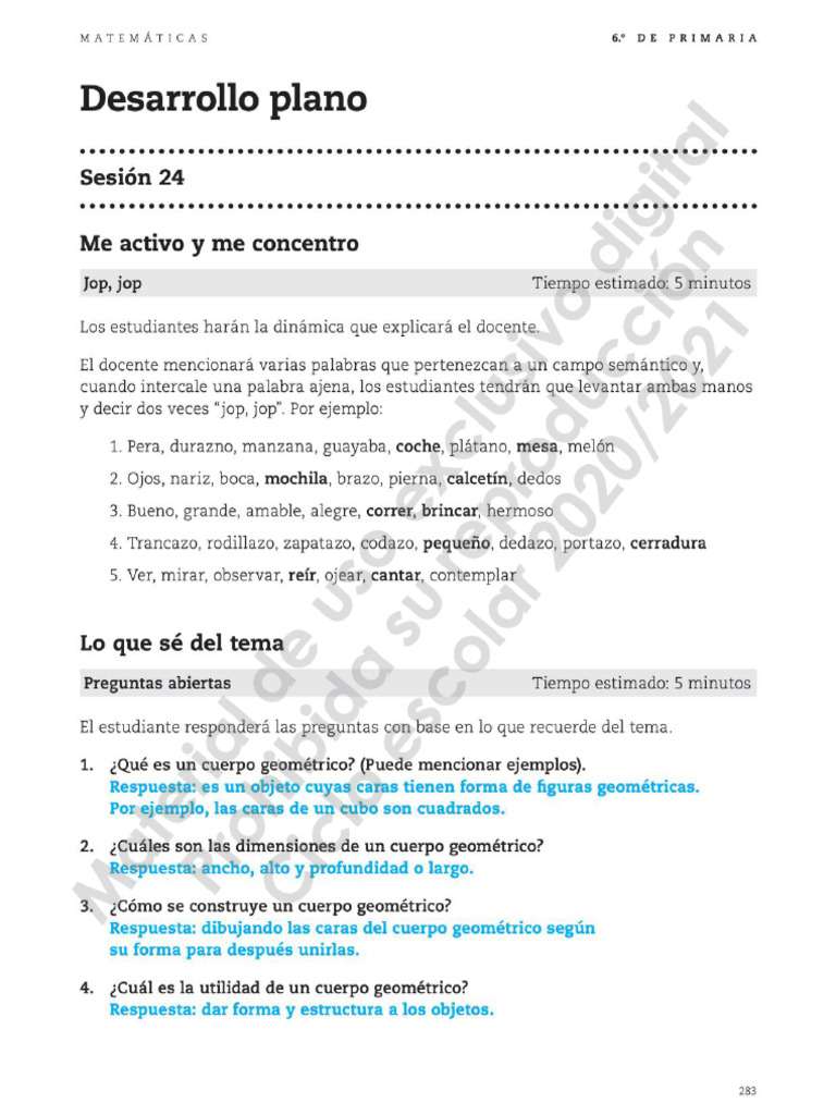 RSC Zh3FBdRG7V Doc.6Prim - Semana10MAT Min | PDF