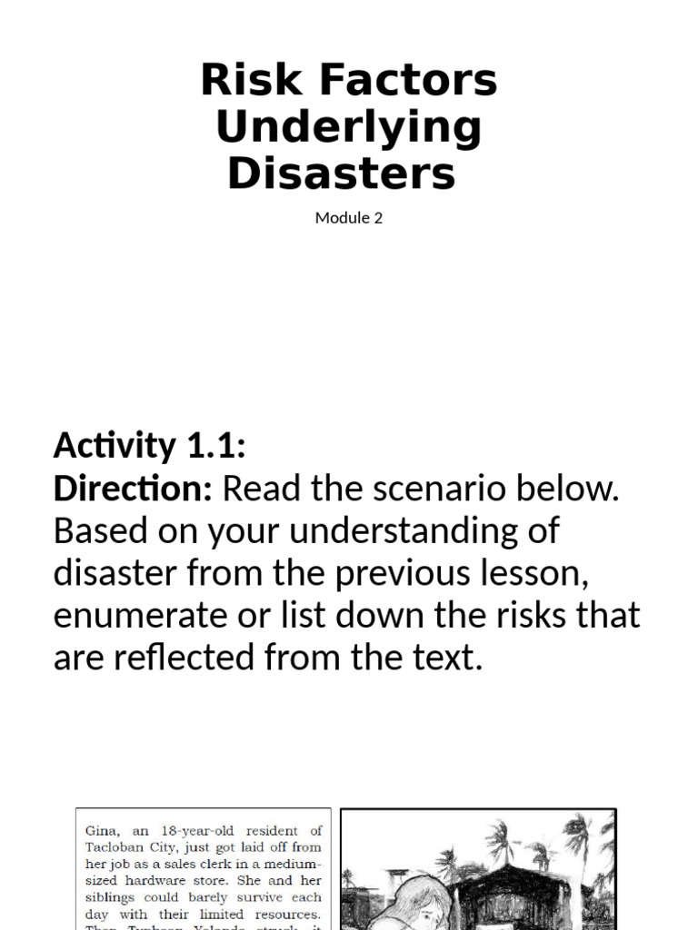 Risk Factors Underlying Disasters | PDF | Hazards | Risk