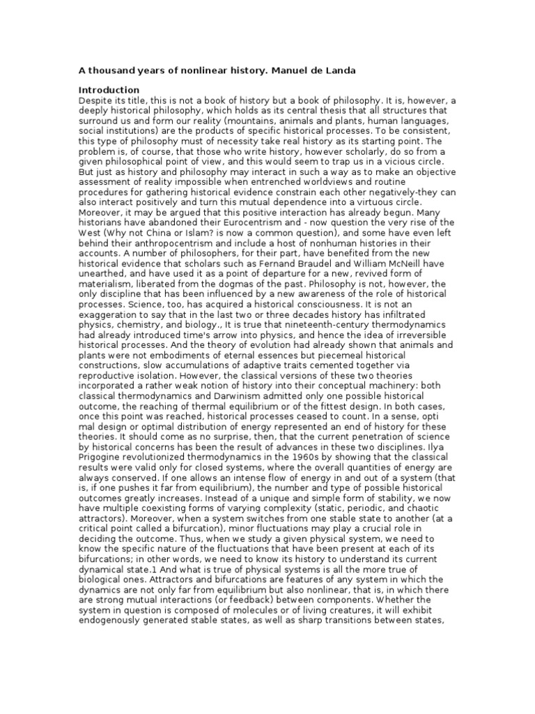 A Thousand Years of Nonlinear History | PDF | Emergence | Top Down And ...
