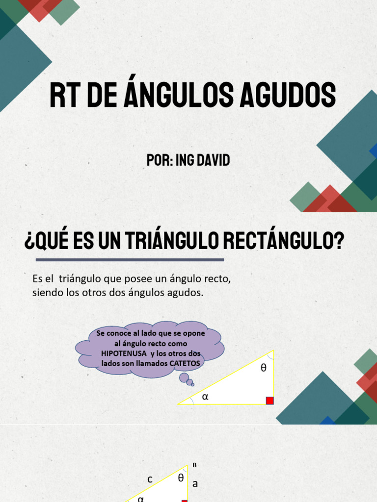 Triángulo Rectángulo y Ángulos Agudos | PDF | Triángulo | Euclides