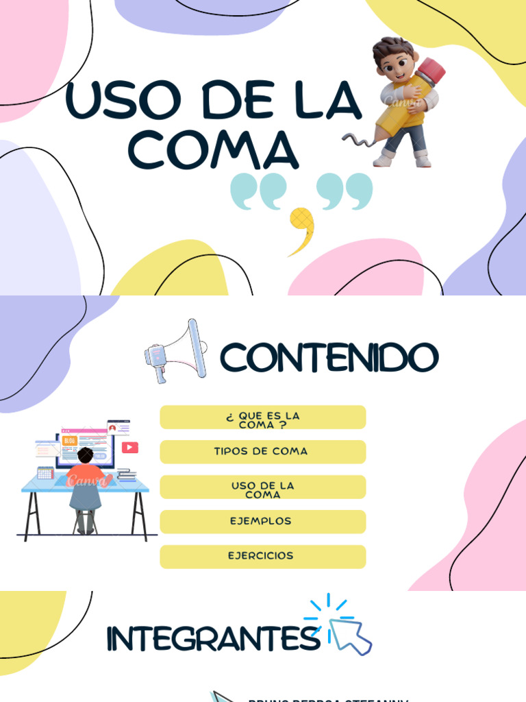 Uso de Las Comas | PDF | Coma | Puntuación