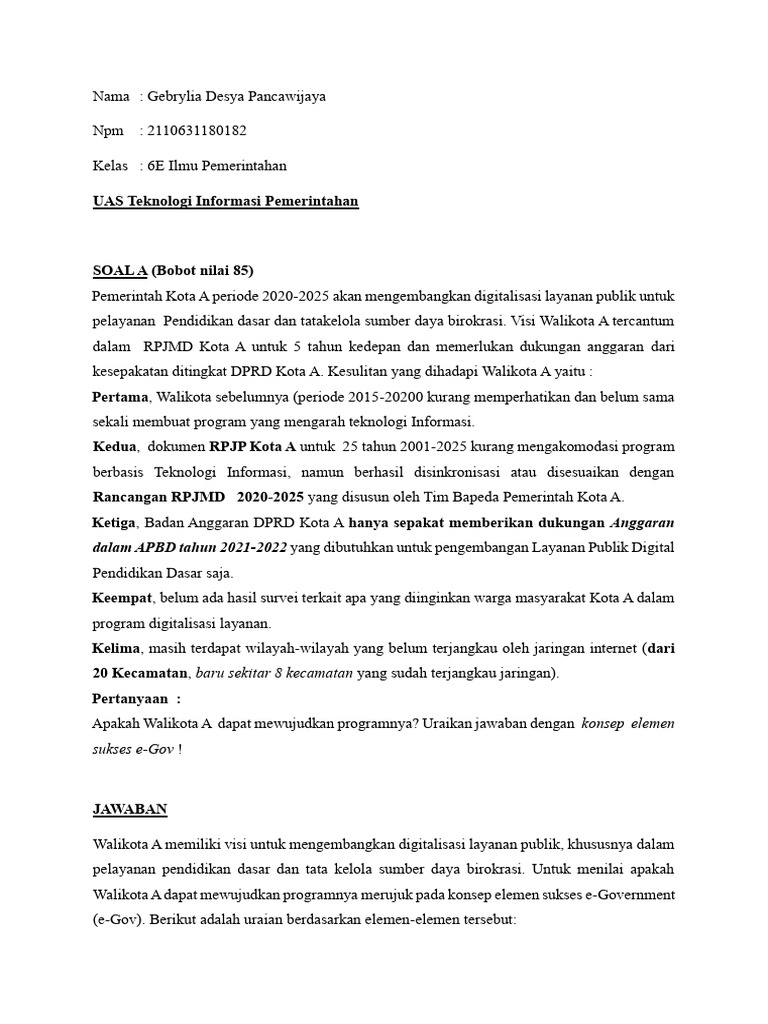 UAS PA DADAN GEBRYLIAD | PDF