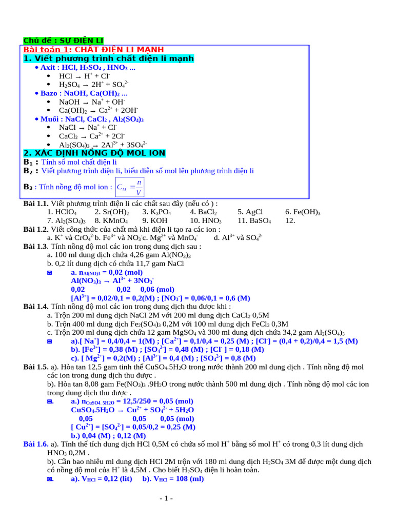 PP Giai Bai Tap Su Dien Li | PDF