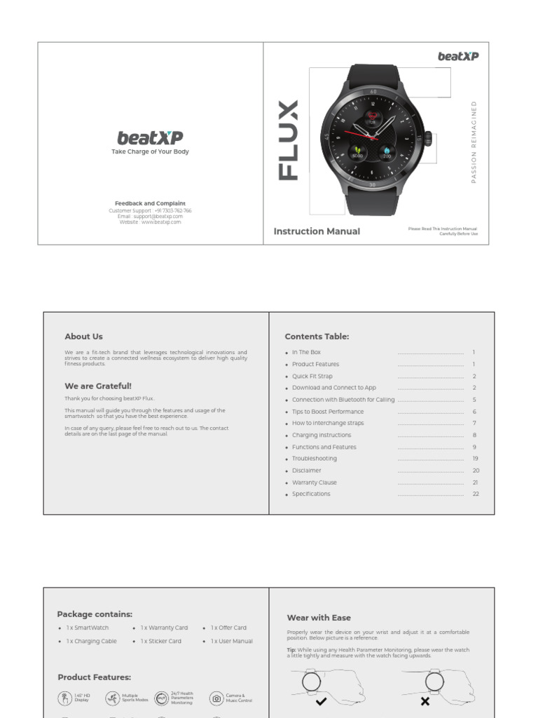Flux User Manual | PDF | Smartwatch | Google Play