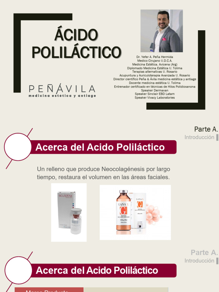 REJUVENECIMIENTO FACIAL Y MOLDEO DE GLUTEOS CON ACIDO POLILACTICO (SCULPTRA) - Yefer Peña | PDF ...