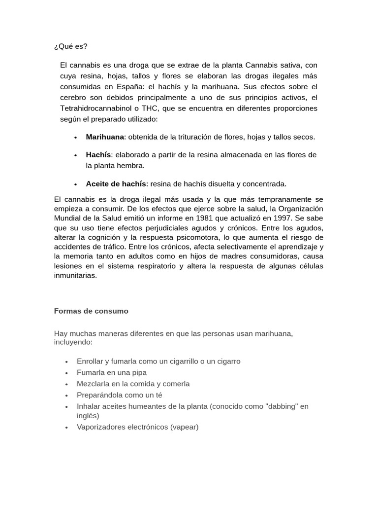 Cannabiss Pdf Cannabis Droga Tetrahidrocannabinol