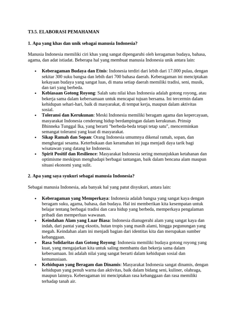 T3.5. Elaborasi Pemahaman | PDF