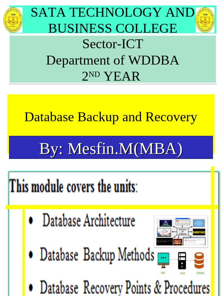 Database Backup and Recovery | PDF | Backup | Databases