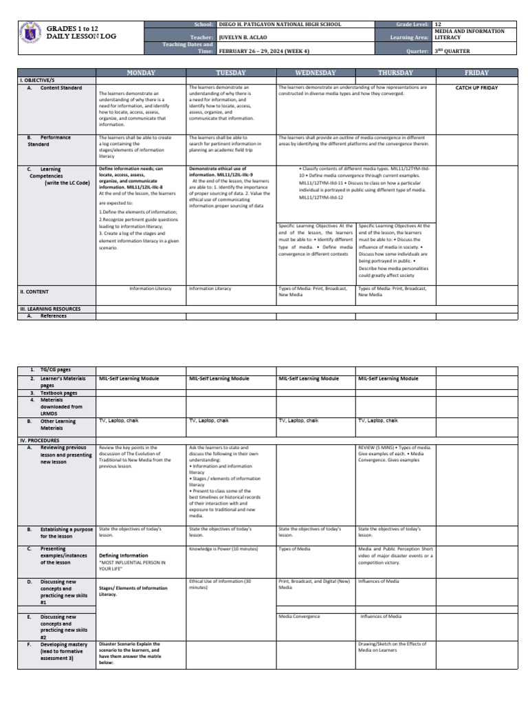 Mil Week 4 Pdf Learning Information
