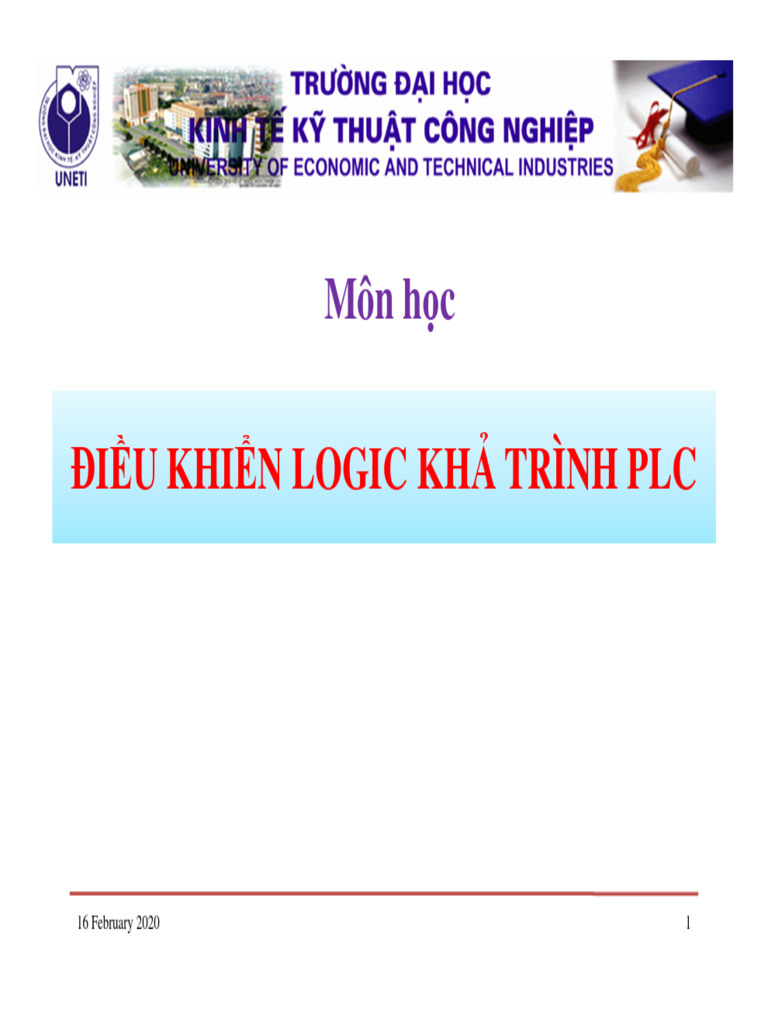 Bài giảng điện tử Dieu khien logic PLC (tuần 1) [Compatibility | PDF