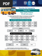 Rutas y Horarios del Pumabús CU | PDF