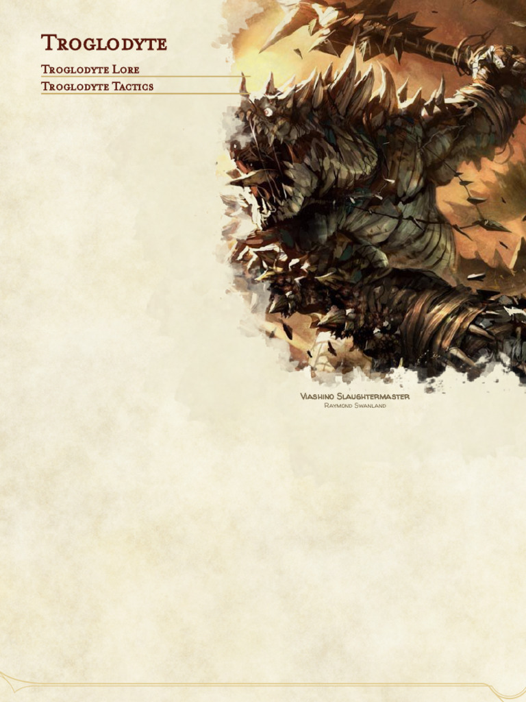 Troglodyte - The Homebrewery | PDF | Role Playing Games